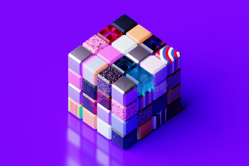 Different Textures Cube Stock Illustrations – 63 Different Textures ...