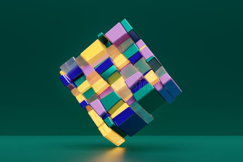 Multidimensional Cubes Stock Illustrations – 50 Multidimensional Cubes ...