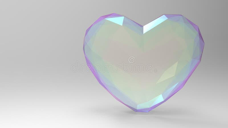 3d Illustration, 3d Render Heart. Three-dimensional Image. a Small ...
