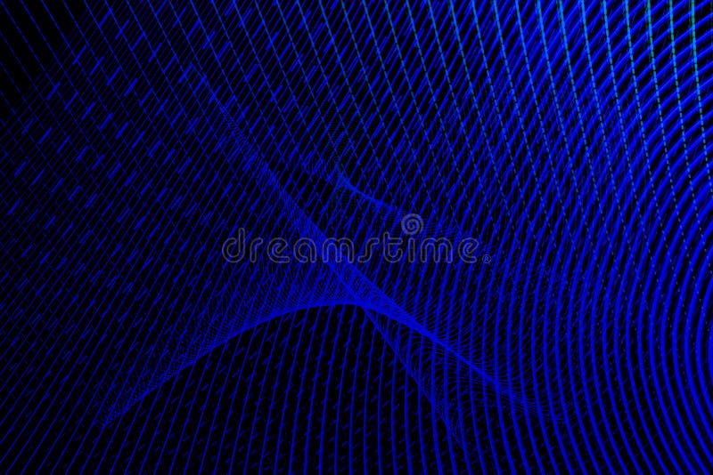 3D Illustration and 3D Rendering. Colored Lights Forming a Futuristic ...