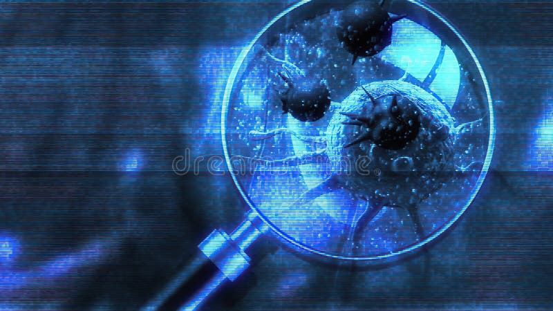 A Damaged and Disintegrating Cancer Cell Stock Illustration ...