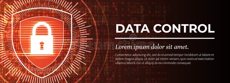 Data Control. the Red Modern Background. Vector. Stock Vector ...