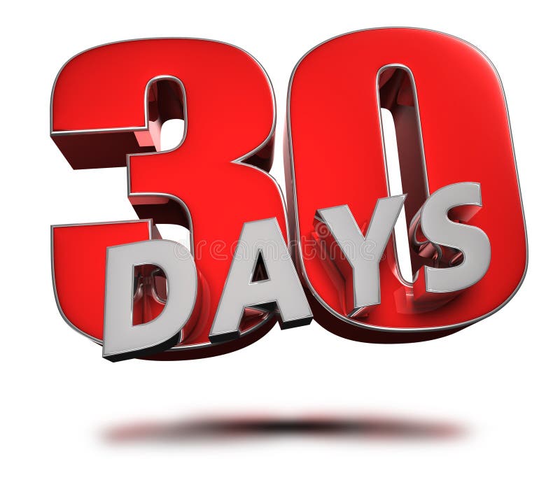 30 Days. stock illustration. Illustration of center - 167373314