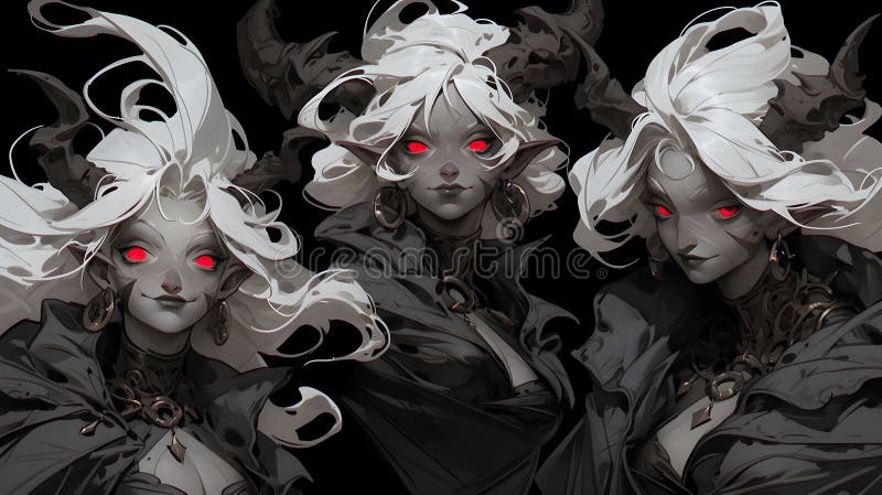 Devil queen stock illustration. Illustration of poster - 300080789