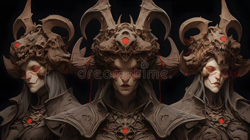Devil queen stock illustration. Illustration of king - 300080865