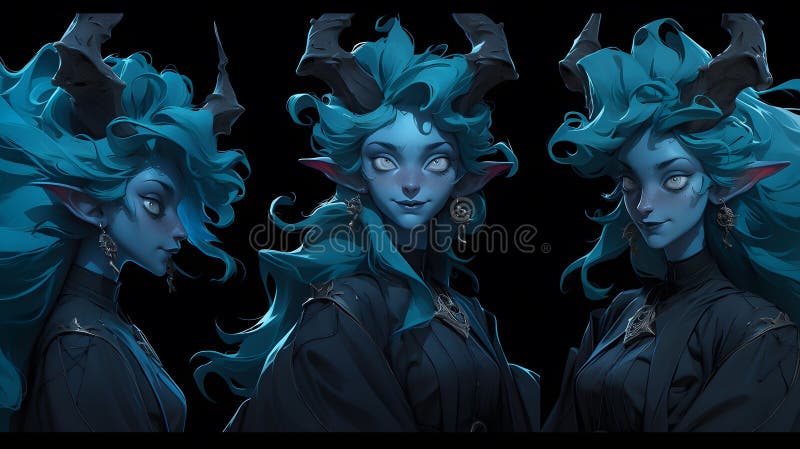 Devil queen stock illustration. Illustration of cartoon - 300080875