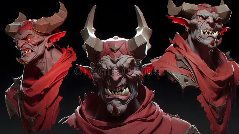 Devil King stock illustration. Illustration of mythology - 300013088