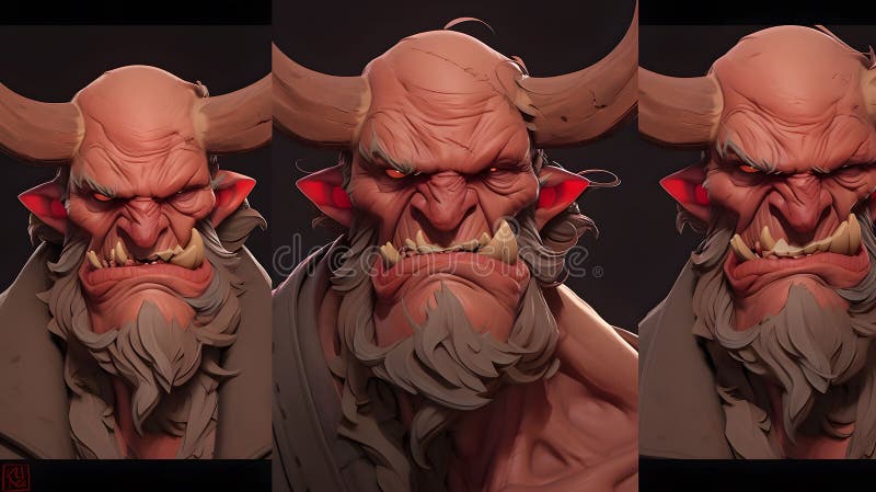 Devil King stock illustration. Illustration of comics - 300021130