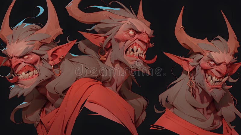 Devil King stock illustration. Illustration of mythology - 300021154
