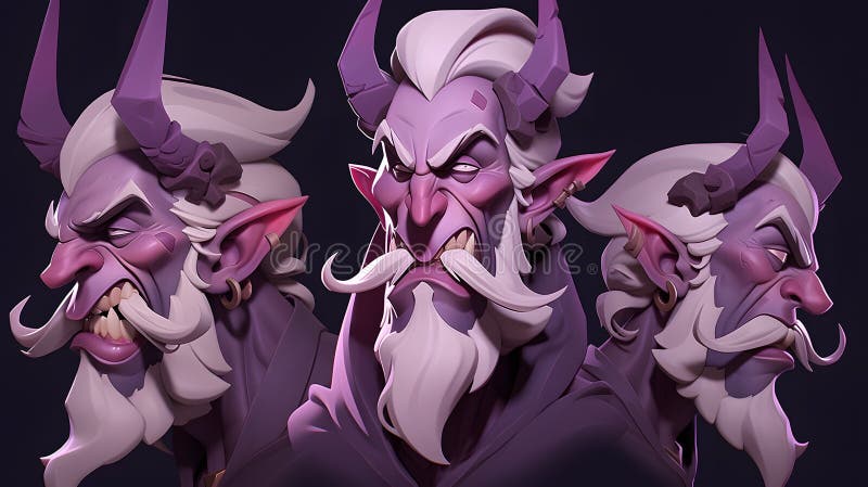 Devil King stock illustration. Illustration of anime - 300021712