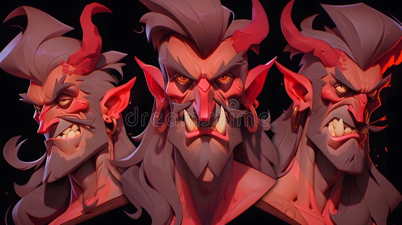 Devil King stock illustration. Illustration of face - 300021774
