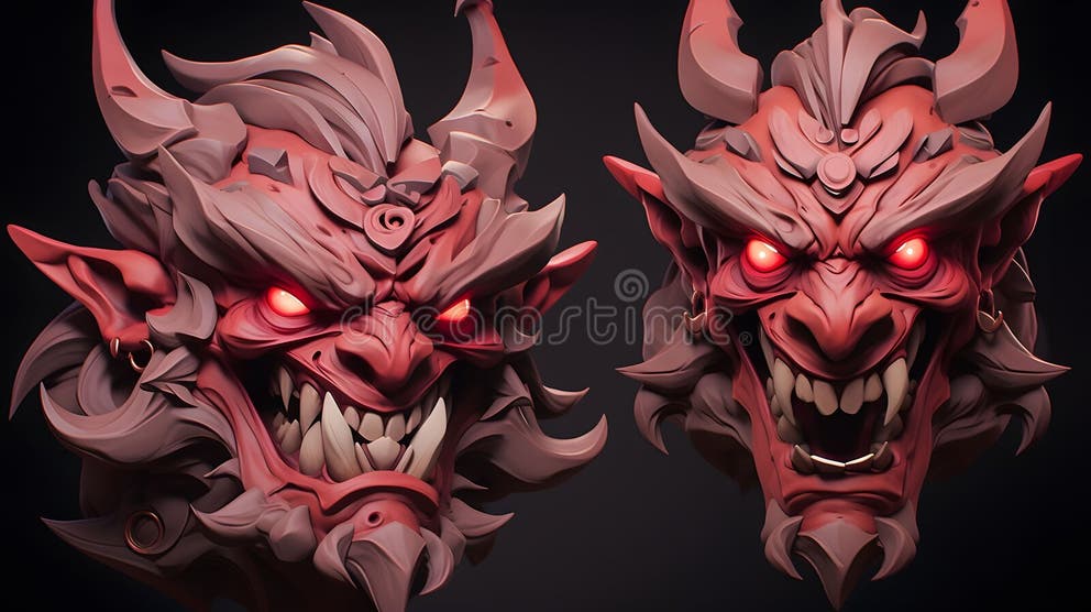 Devil King stock illustration. Illustration of grim - 300021802