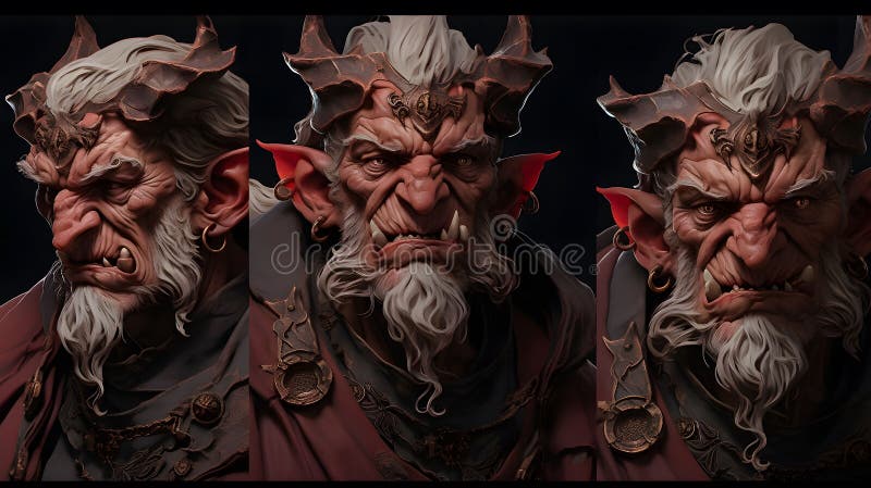 Devil King stock illustration. Illustration of cartoon - 300021821