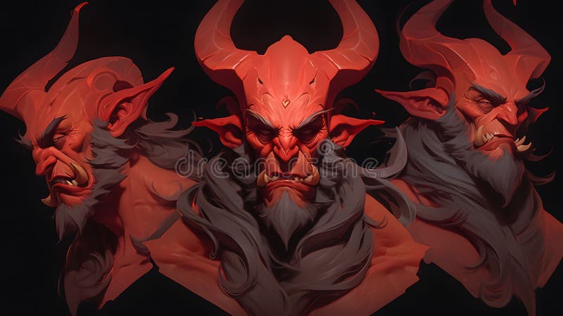 Devil King stock illustration. Illustration of fiction - 300022010