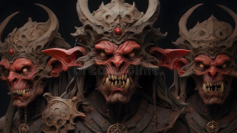 Devil King stock illustration. Illustration of poster - 300022116