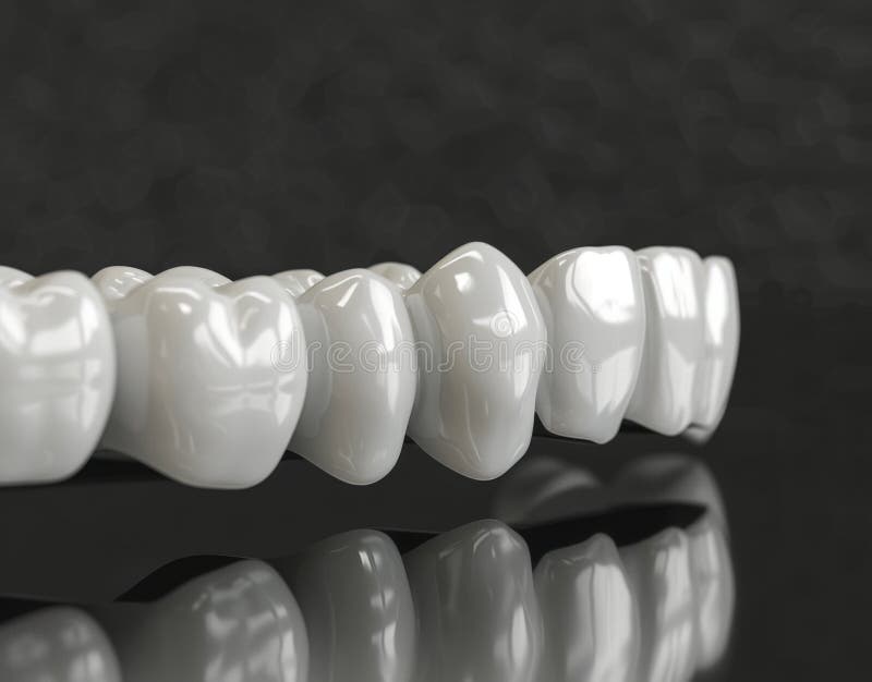 A 3D Illustration of the Dental Crown Assembly Process for Premolar ...