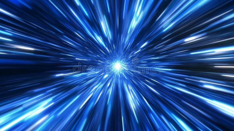 A 3D Illustration Depicting an Abstract Flight through Space with a ...