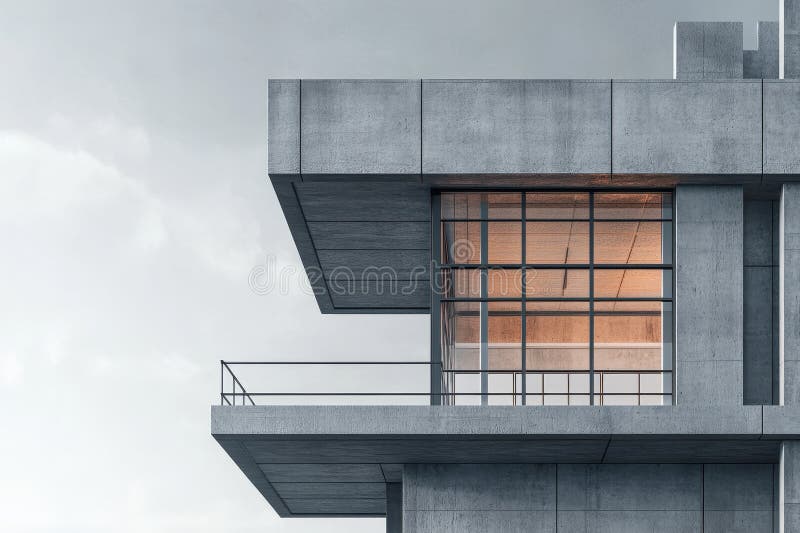 3d Illustration Depicting a Contemporary Building Under Construction ...