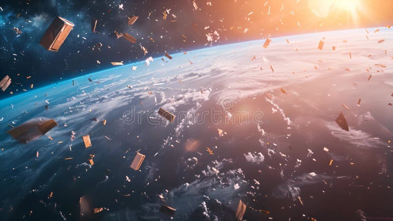 This 3D Illustration Depicts the Growing Issue of Space Junk Swirling ...
