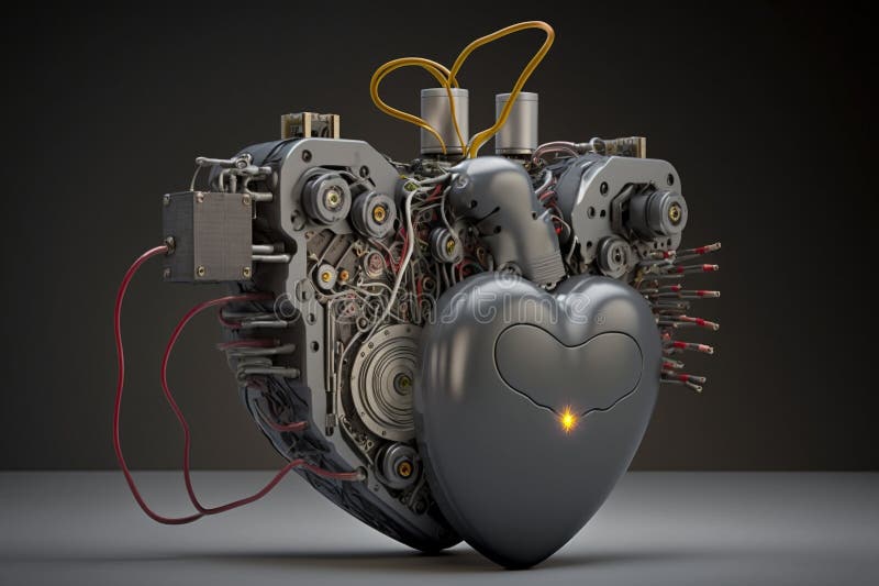 3D Illustration Design, Heart Battery Inspired by the Human Heart ...