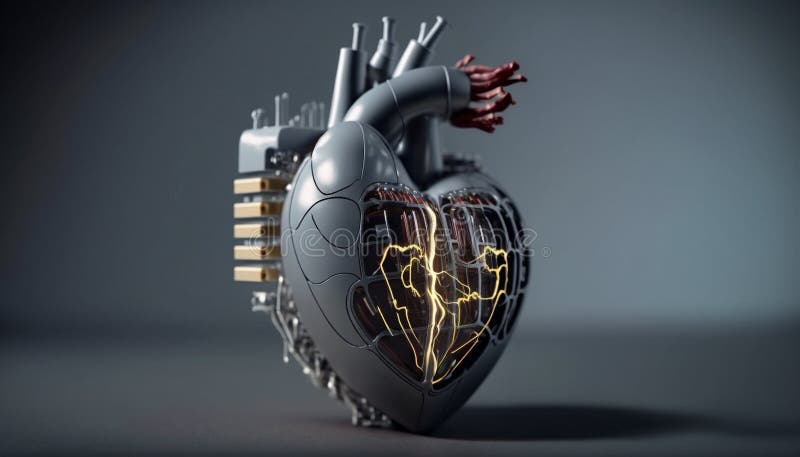 3D Illustration Design, Heart Battery Inspired by the Human Heart ...