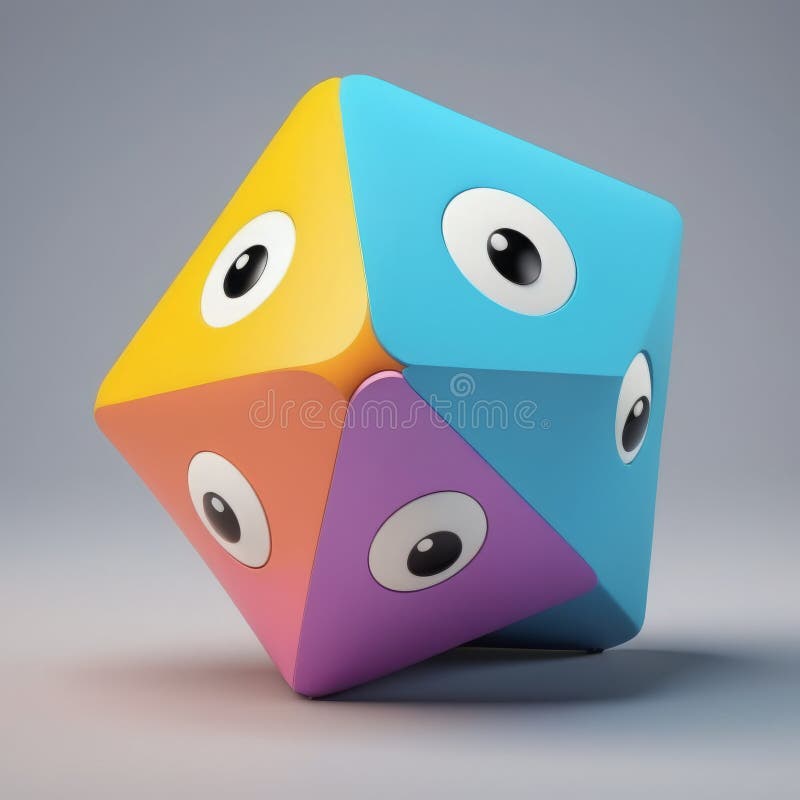 3d Illustration Dice Number One Concept Game Entertainment Stock Photos ...