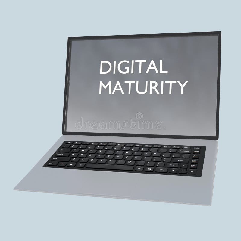 Digital Maturity concept stock illustration. Illustration of tablet ...