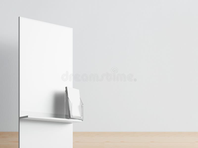 3D Illustration. Display Take One Mockup Isolated. Stock Illustration ...