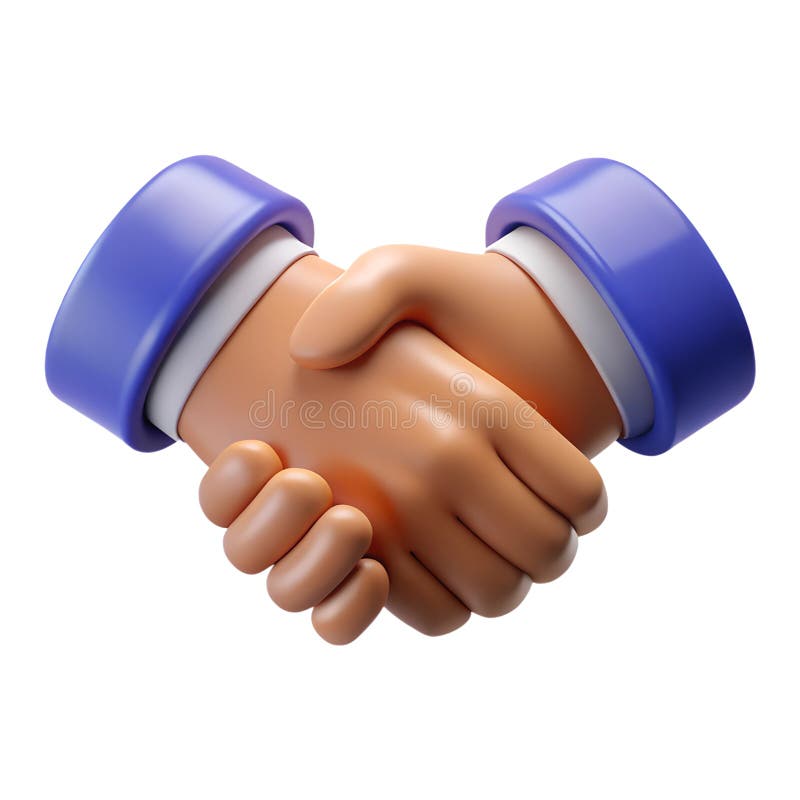 3D Illustration of Diverse Hands Shaking, Symbolizing Unity and ...
