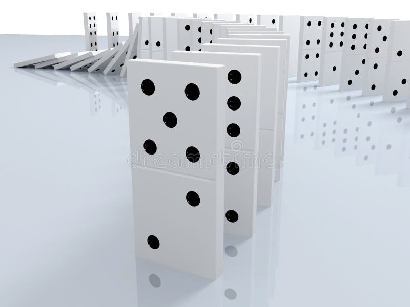 3d illustration of domino stock photo. Image of activity - 32903096