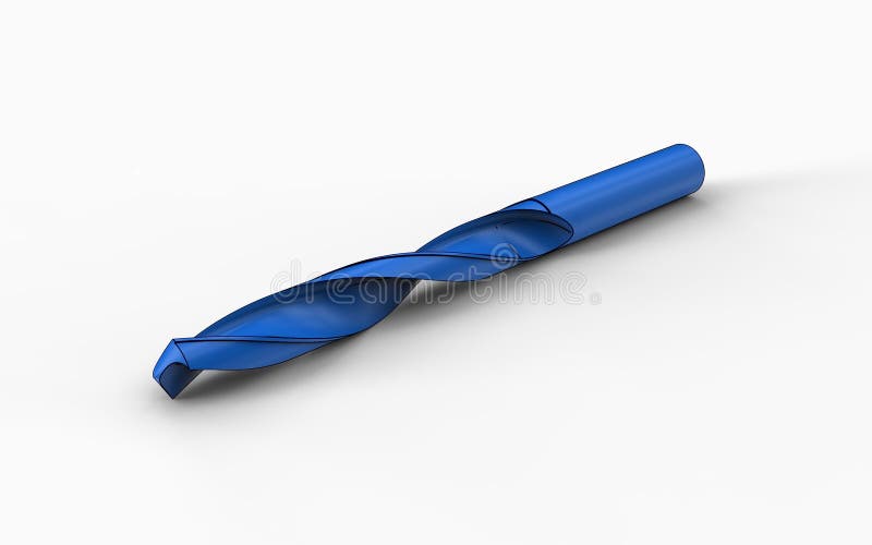 3d Illustration of Drill Bit Stock Illustration - Illustration of ...