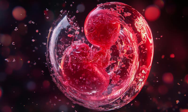 3D Illustration of the Early Development of an Embryo Stock ...