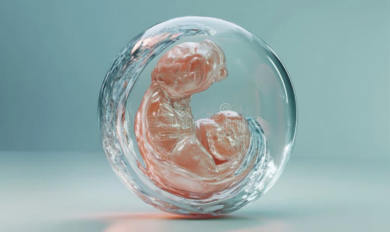 3D Illustration of the Early Development of an Embryo Stock ...