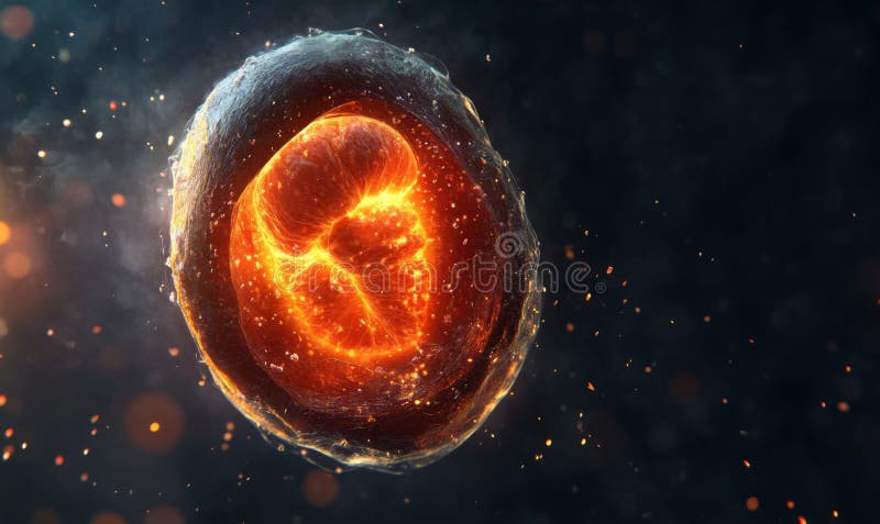 3D Illustration of the Early Development of an Embryo Stock ...