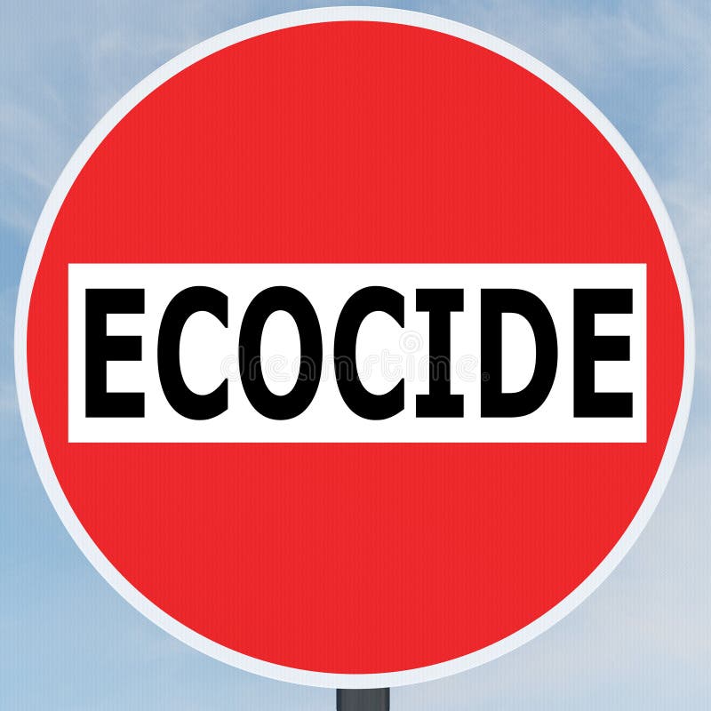 ECOCIDE - Environmental Concept Stock Illustration - Illustration of ...