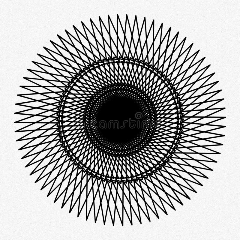 3D Illustration Edgy, Jagged Circular, Circle Element Isolated on White ...