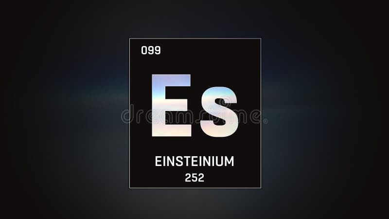 Einsteinium Periodic Table Stock Illustrations – 118 Einsteinium ...