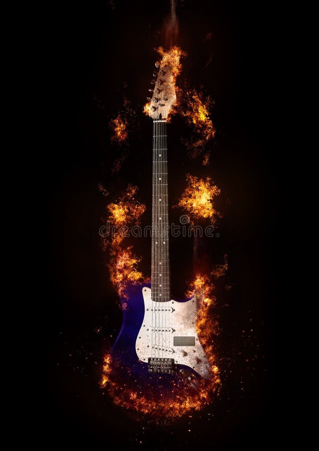 Flaming Guitar Stock Illustrations – 96 Flaming Guitar Stock ...