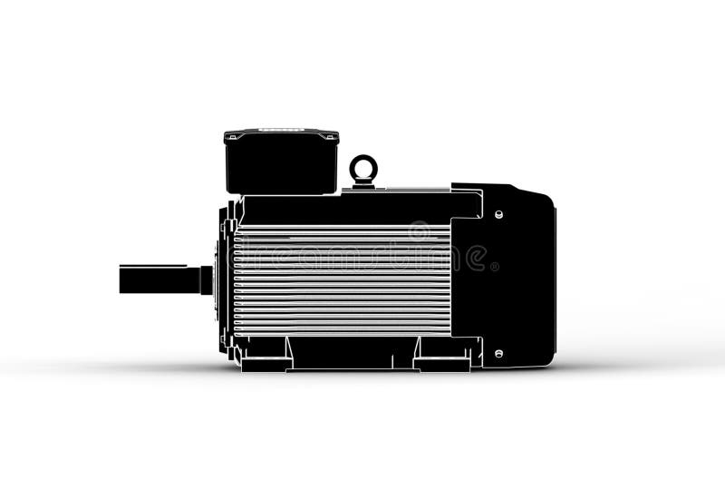 3d Illustration of Electric Motors Stock Illustration - Illustration of ...