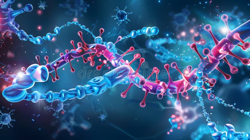 3D Illustration of Enzyme Activity Regulation. Stock Illustration ...