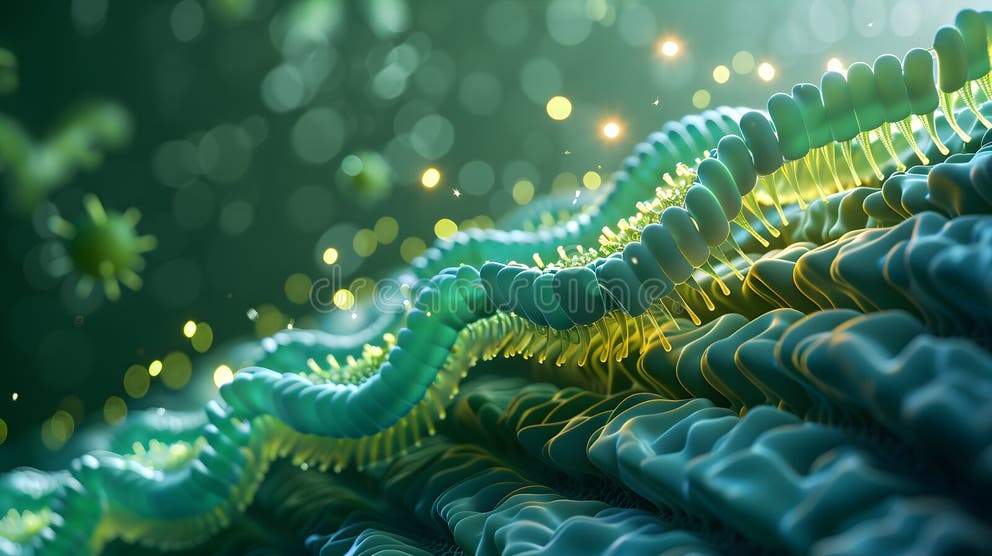 3D Illustration of Enzyme Catalysis Showing. Stock Illustration ...