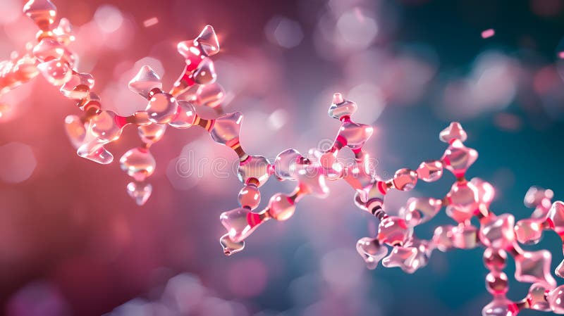 3D Illustration of Enzyme Kinetics Showing. Stock Illustration ...