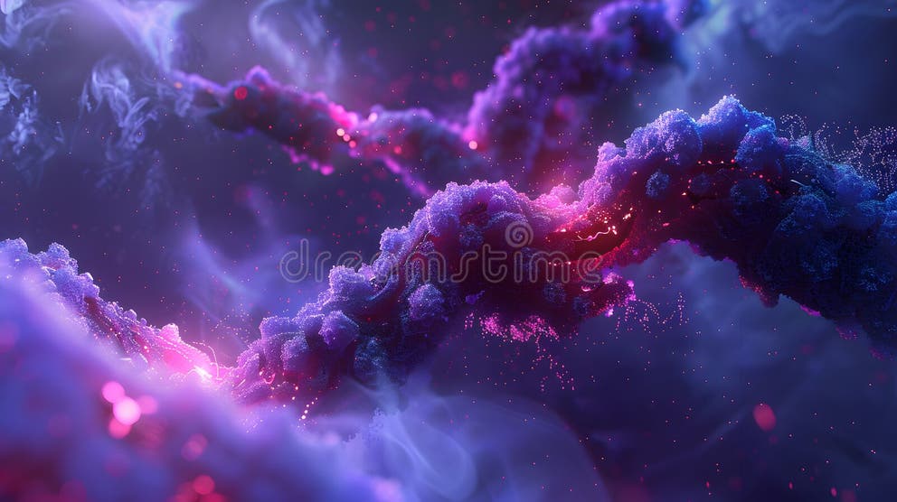 3D Illustration of an Enzyme-substrate. Stock Illustration ...