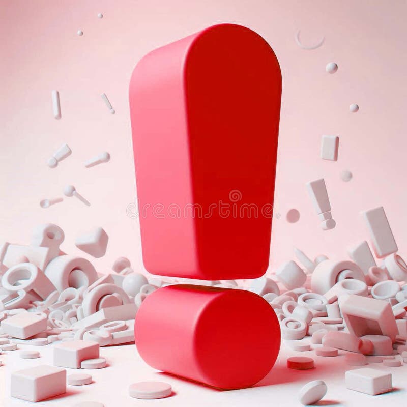 Exclamation mark stock illustration. Illustration of mark - 341741908