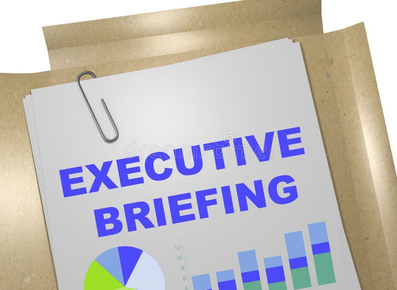 Executive Briefing concept stock illustration. Illustration of people ...