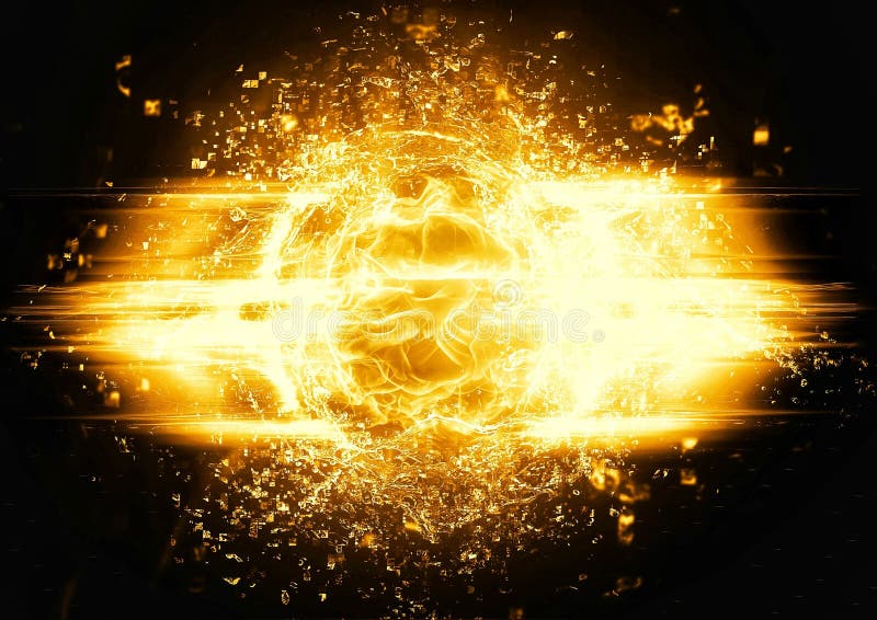 Exploding and Burning Fire Flames Abstract Background Stock Photo ...