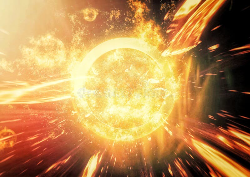 Exploding and Burning Fire Flames Abstract Background Stock Photo ...