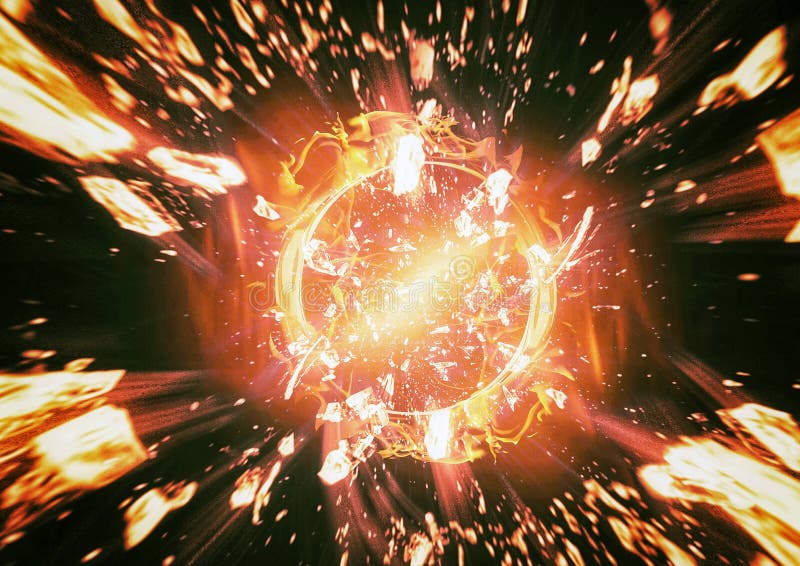 Exploding and Burning Fire Flames Abstract Background Stock Photo ...