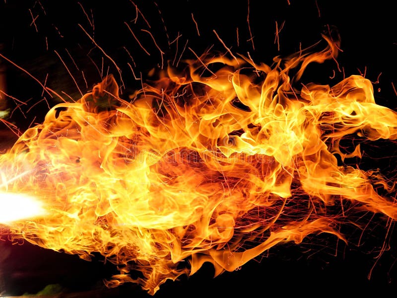 3d Illustration of Exploding Fireball Stock Illustration - Illustration ...