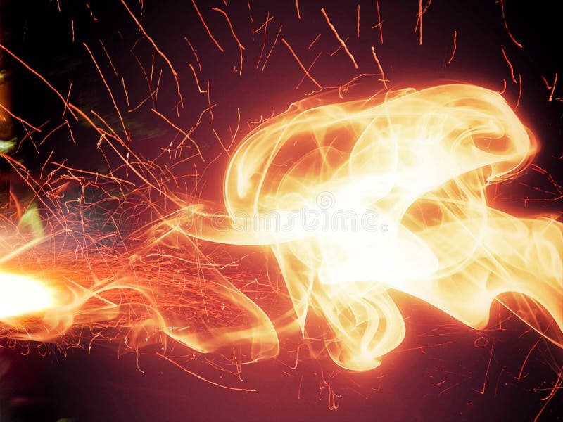 3d Illustration of Exploding Flames Stock Illustration - Illustration ...